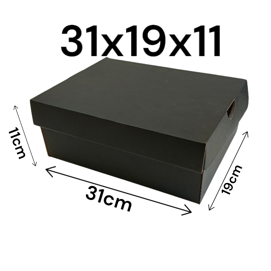 HITAM Black Box Project Box Uk 31X19X11 / DIY Cardboard Shoe Slipper ...