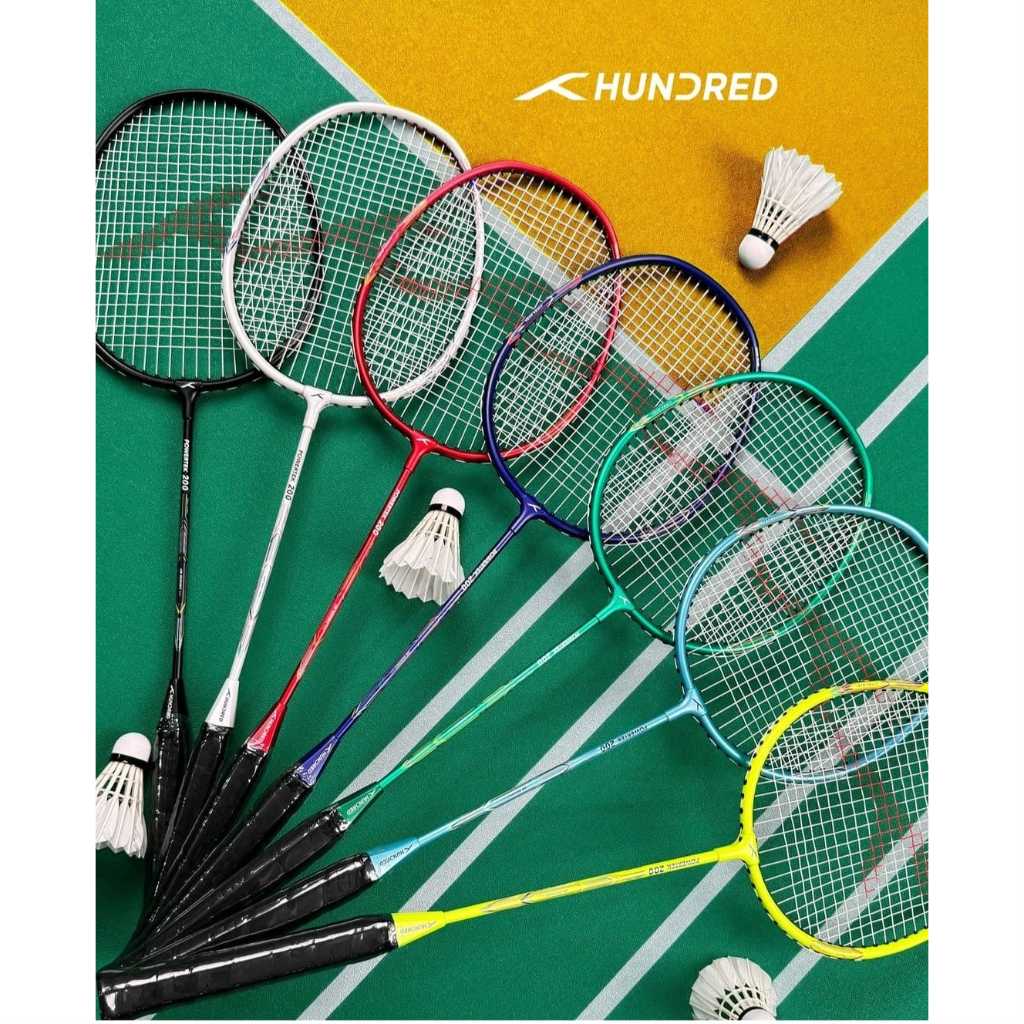 Complete PACKAGE OF ORIGINAL HUNDRED HNDRD POWERTEK 200 BADMINTON ...