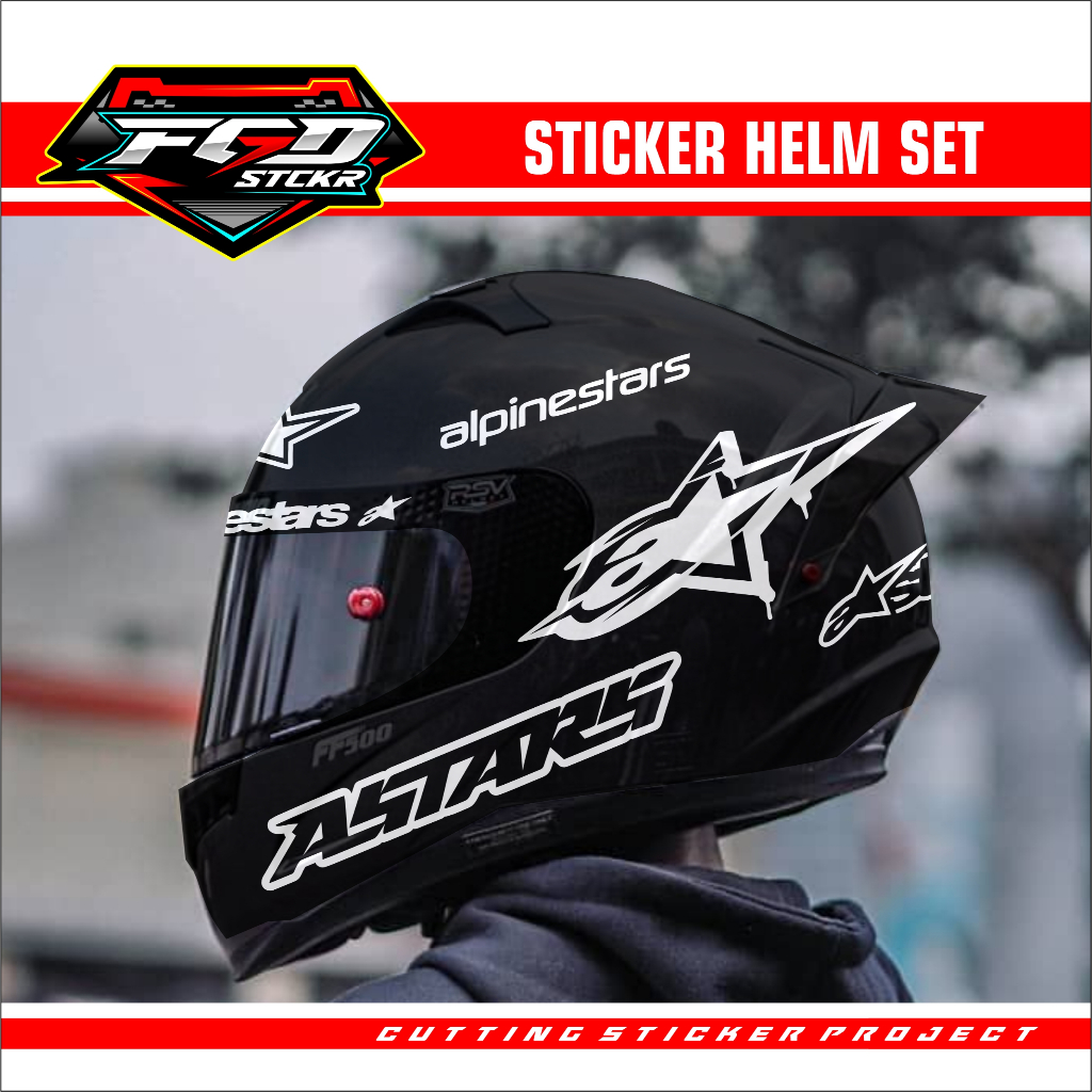 Helmet STICKER - CUTTING STICKER ASTARS SET FOR HELMET | Shopee Singapore