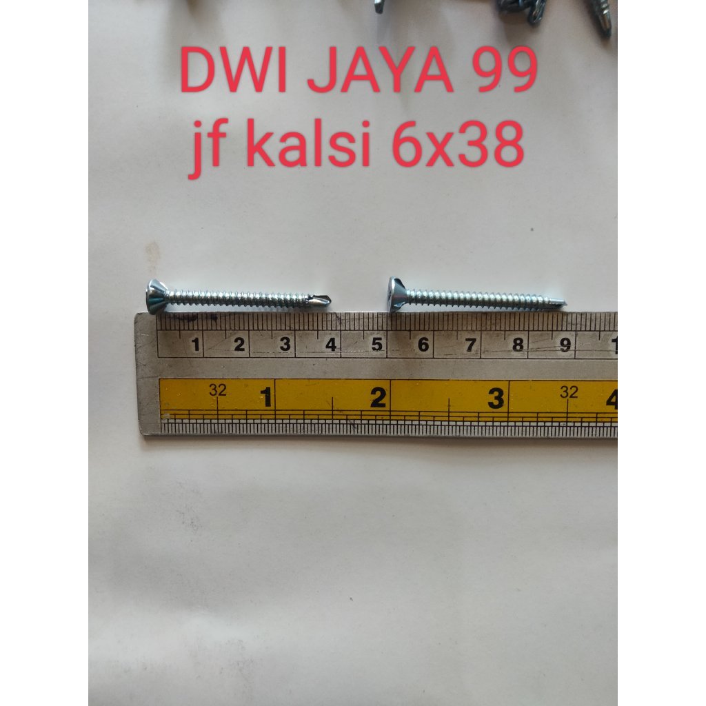 Sds jf kalsi 6x38 galfalum roofing bolts | Shopee Singapore