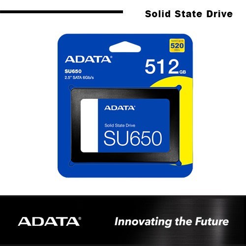 Ssd ADATA SU650 512GB - SSD SATA 3/SSD SATA III - SSD 2.5 inch | Shopee ...