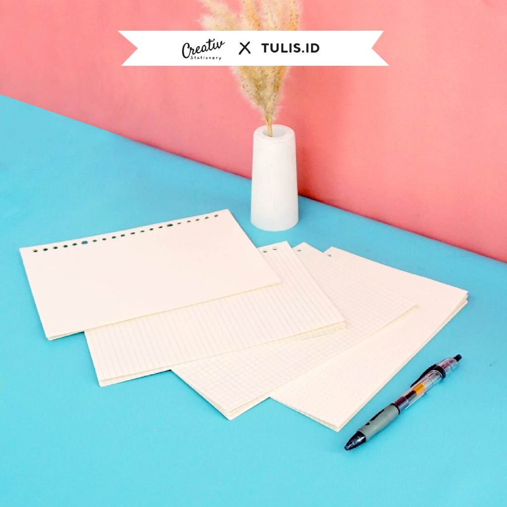 [TULIS.ID] Basic Bookpaper Loose Leaf A5 90 Gsm Binder Paper Blank ...
