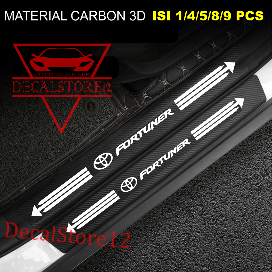 Sticker sticker fortuner sticker carbon/carbon sillplate 3d sticker ...