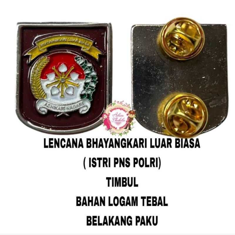 Extraordinary Blank Badge (Wife For POLRI Civil Servants) | Shopee ...