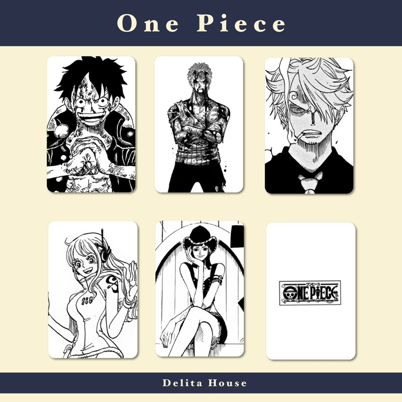 Photocard manga anime One piece manga Monkey d luffy roronoa zoro ...