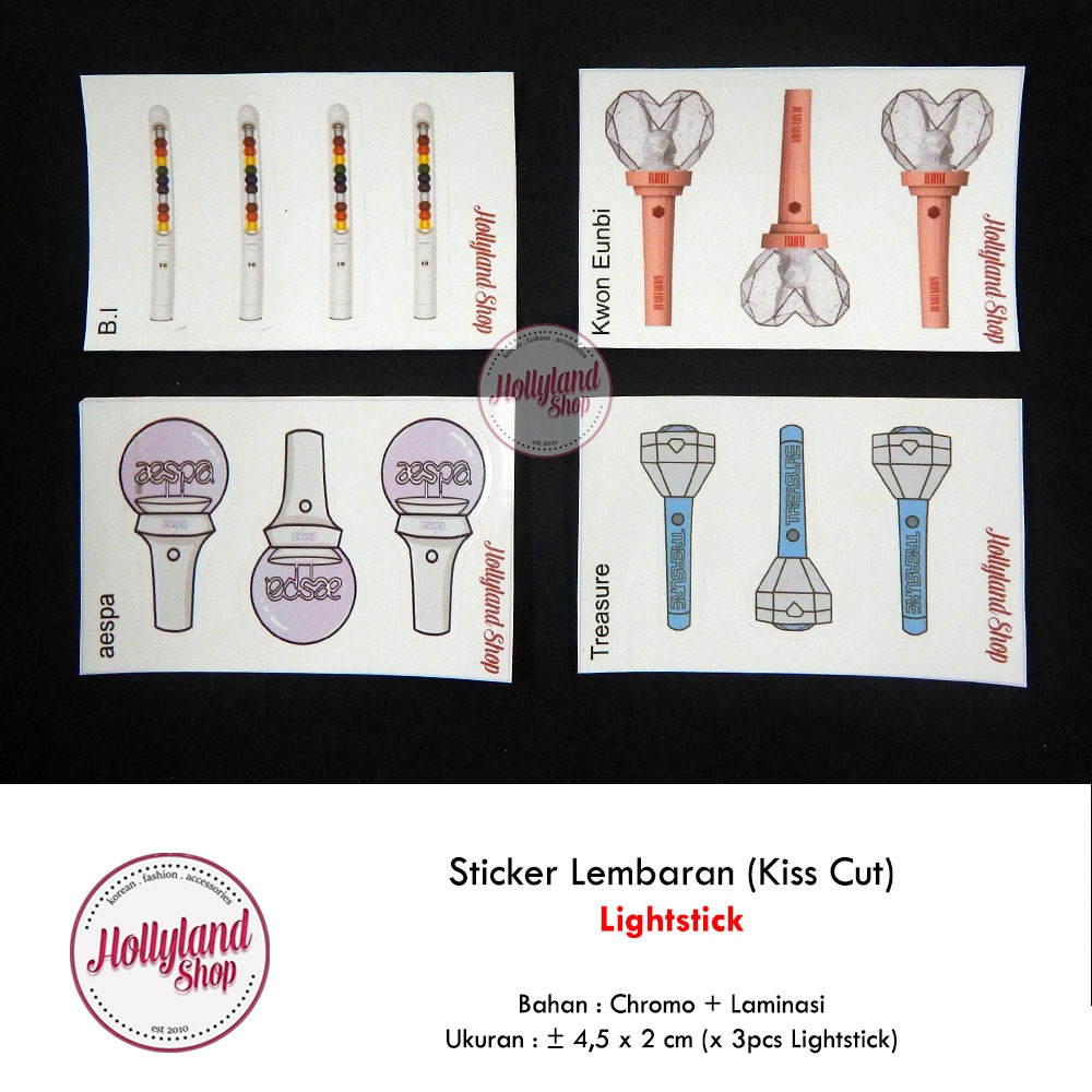 Kpop Group Lightstick Sheet Sticker - Part 5 (5 Sheets) | Shopee Singapore