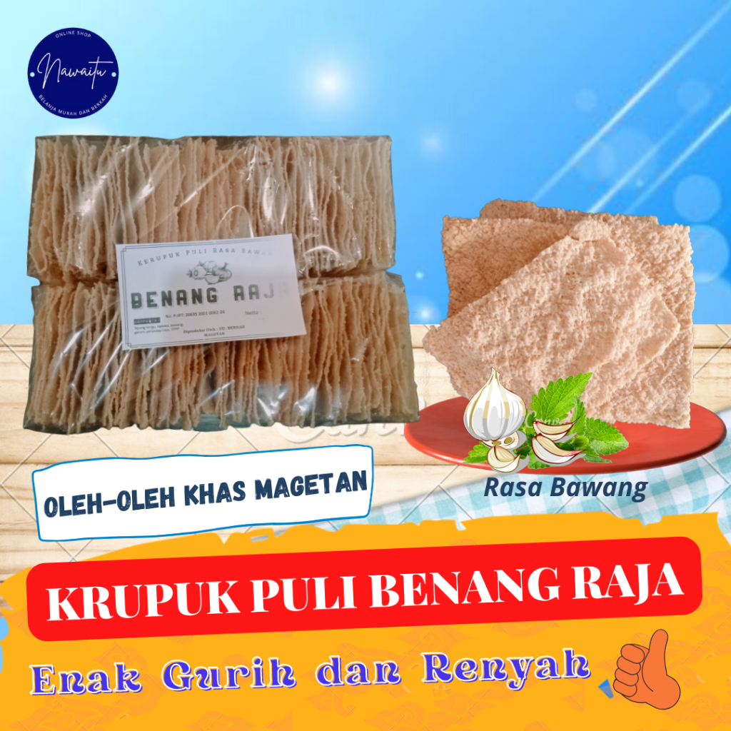 Raw Puli Crackers 1Kg Gendar Krecek Puli Souvenirs Typical Of Magetan ...