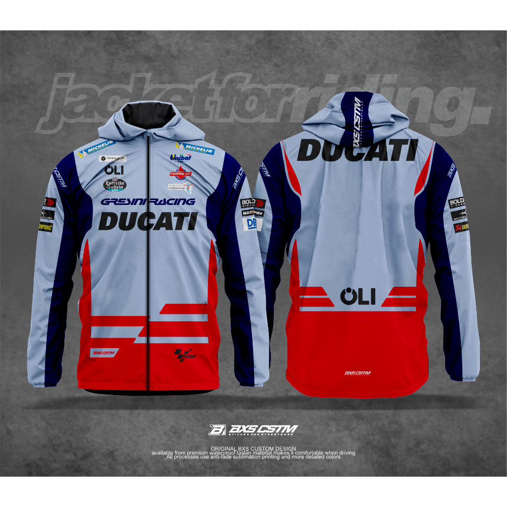 JAKET MOTOR HOODIE PREMIUM RACING TEAM Big Size XXS-6XL | Shopee Singapore