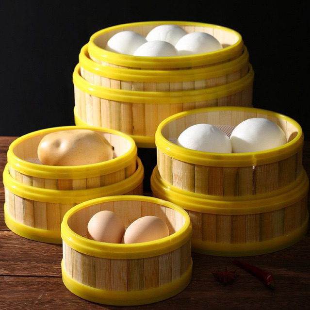 Dimsum Steamer / Klakat / Bamboo Steamer / Klakat with plastic ring ...