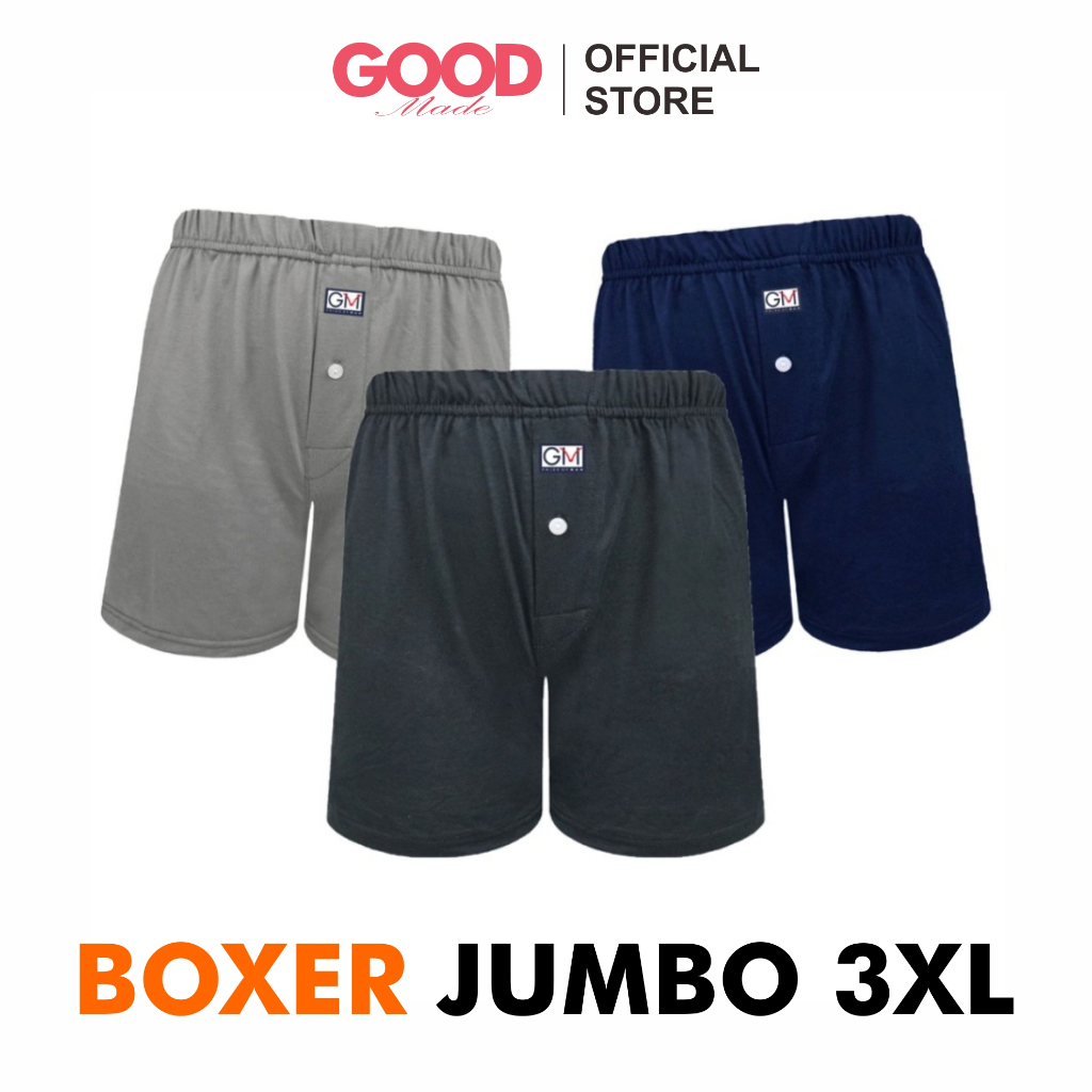 GOOD MADE - MEN'S AND WOMEN'S BOXER SHORTS SIZE JUMBO XXXL | BIG SIZE ...