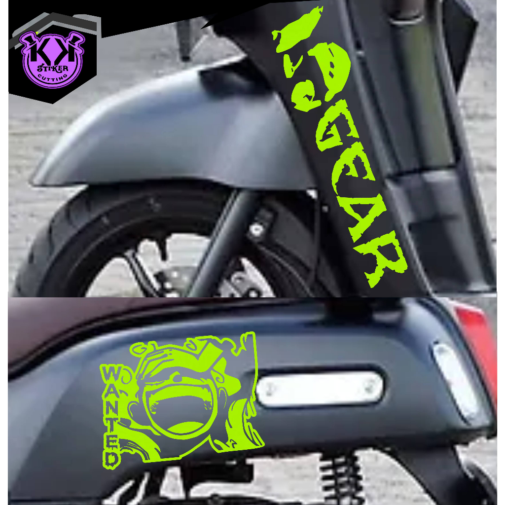 Ssc.341/sticker CUTTING/FAVAZIO STRIPING/ONEFIECE SILHOUETTE STICKERS ...