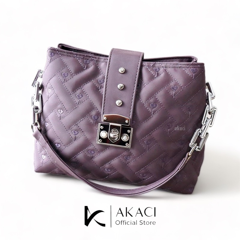 Akaci Women's Bag Shoulder Sling Embroidery Nylon super 2 Space Bag ...