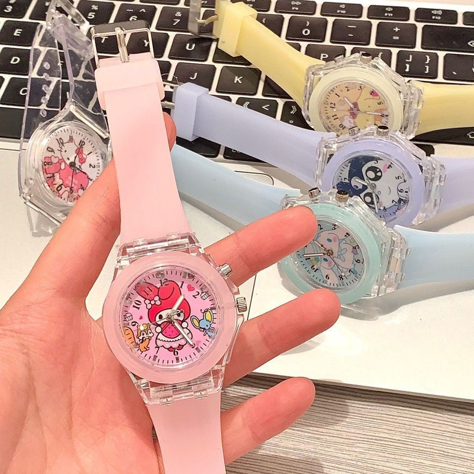 CHILDREN'S WATCHES CINNAMOROLL MELODY KUROMI HELLO KITTY POMPOMPURIN ...