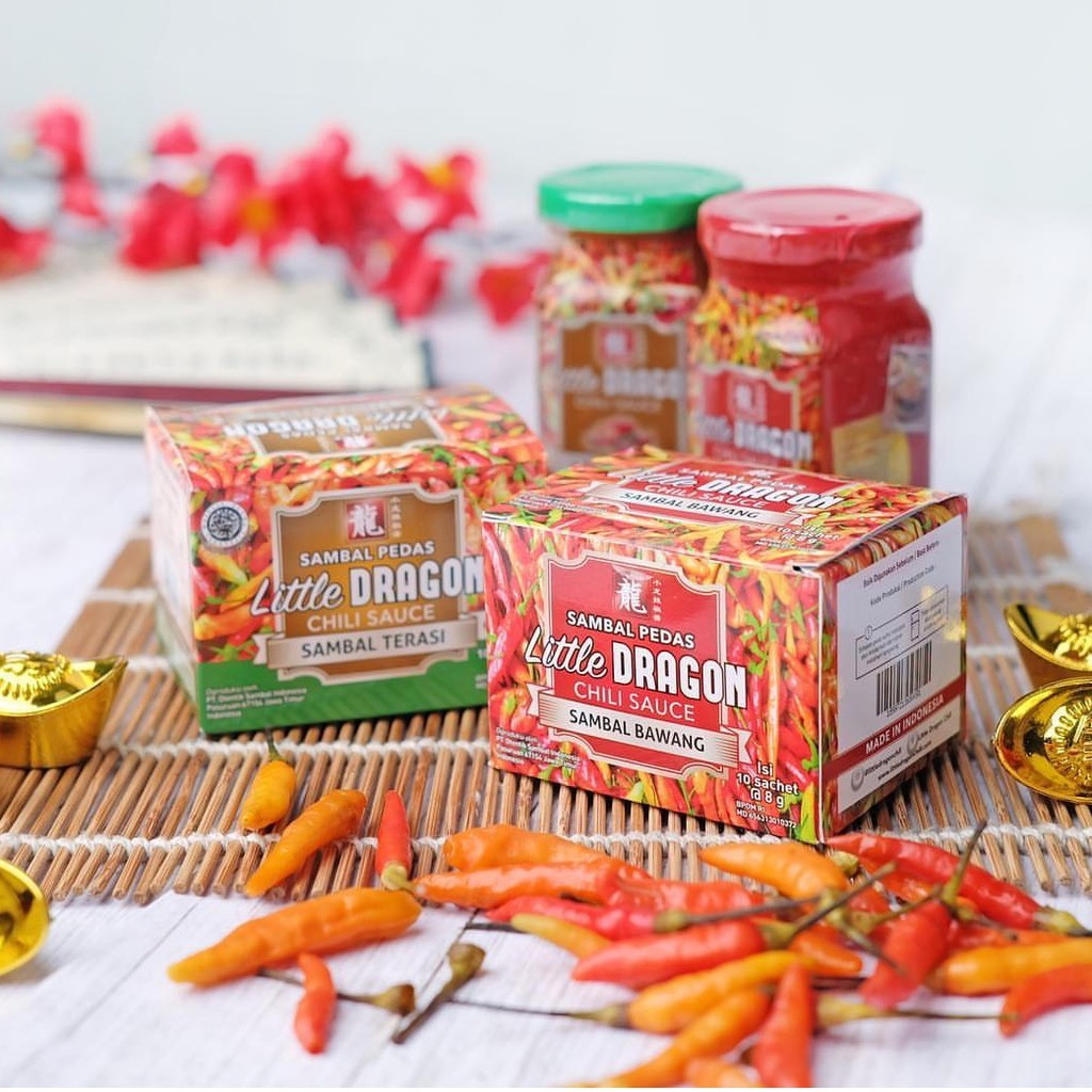 Sambal sachet chili Onion sambal terasi little dragon chili sauce chili ...