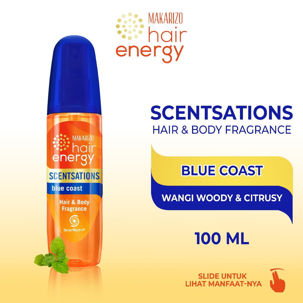 Makarizo Hair Energy Scentsations Hair Fragrance Blue Coast 100 mL Hair ...