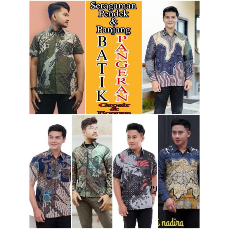 KATUN Men's Batik Uniform pol Long and Short Smooth Cotton Latest ...