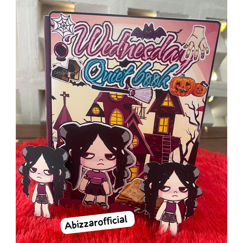 Wednesday ADDAMS AVATAR WORLD CHARACTERS QUIET BOOK CHILDREN'S TOYS ...