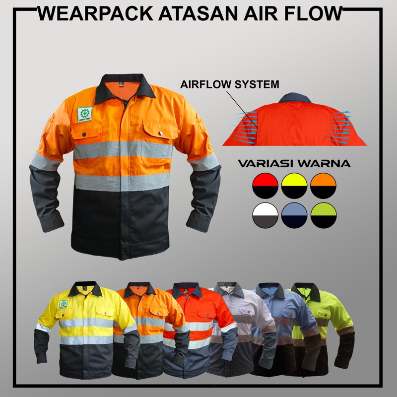 WEARPACK AIRFLOW / KATELPAK PURING WORK CLOTHES / WORK UNIFORM ...