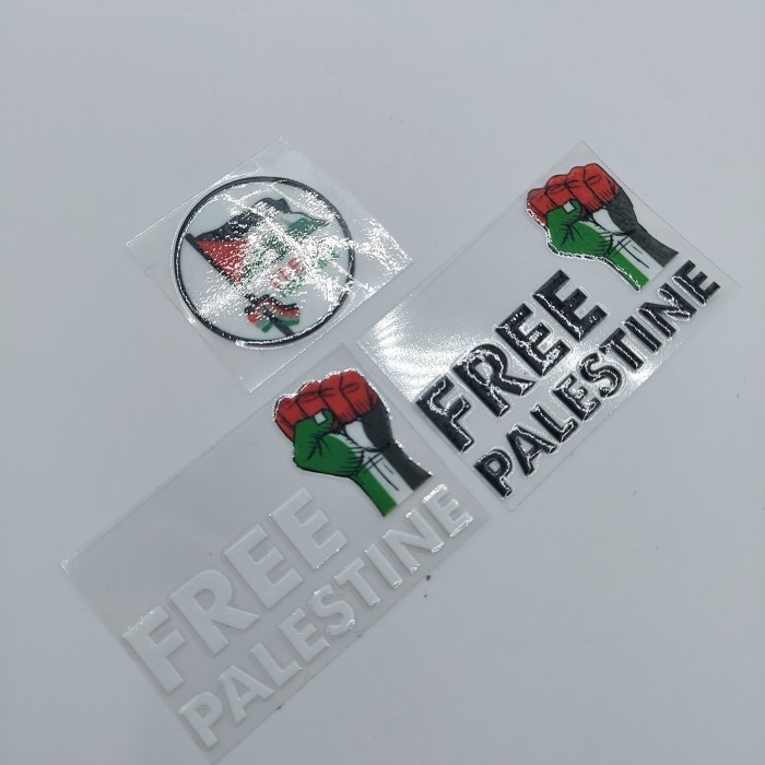 Sticker Free Palestine Sticker Palestine UV DTF Embossed | Shopee Singapore