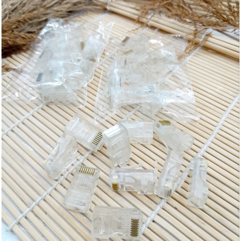 Lan Connector RJ45 Cat6e Modular Plug Connector | Shopee Singapore