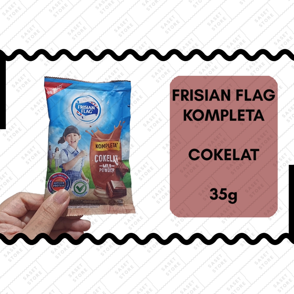 Frisian Flag Kompleta Chocolate 35g Flag Instant Milk Powder Sachet ...