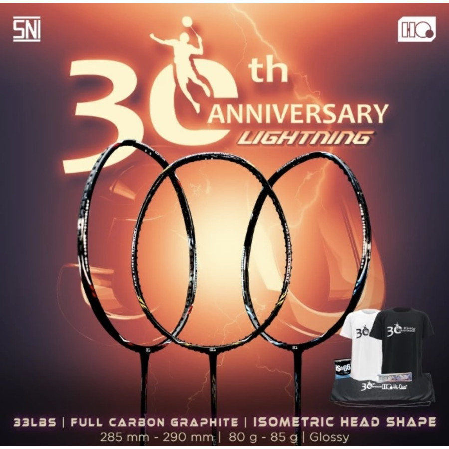 Hiqua HQ LIGHTNING 30Th Badminton Racket ANNIVERSARY SPECIAL EDITION ...