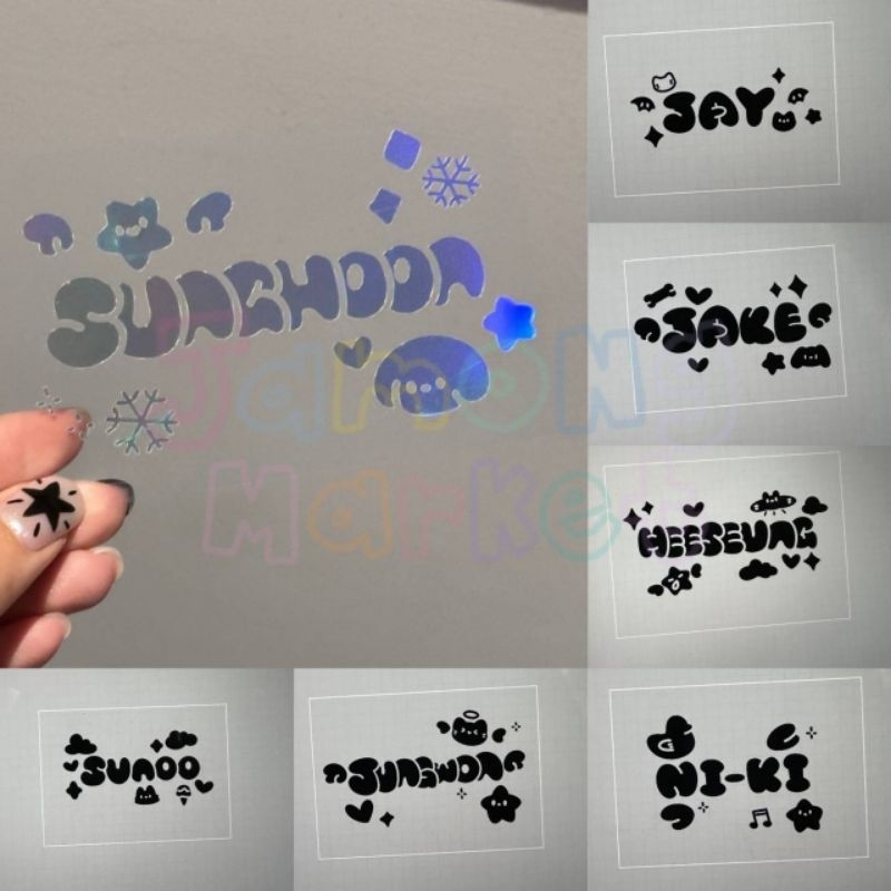 Enhypen Fanart Lightstick Deco Sticker | Shopee Singapore