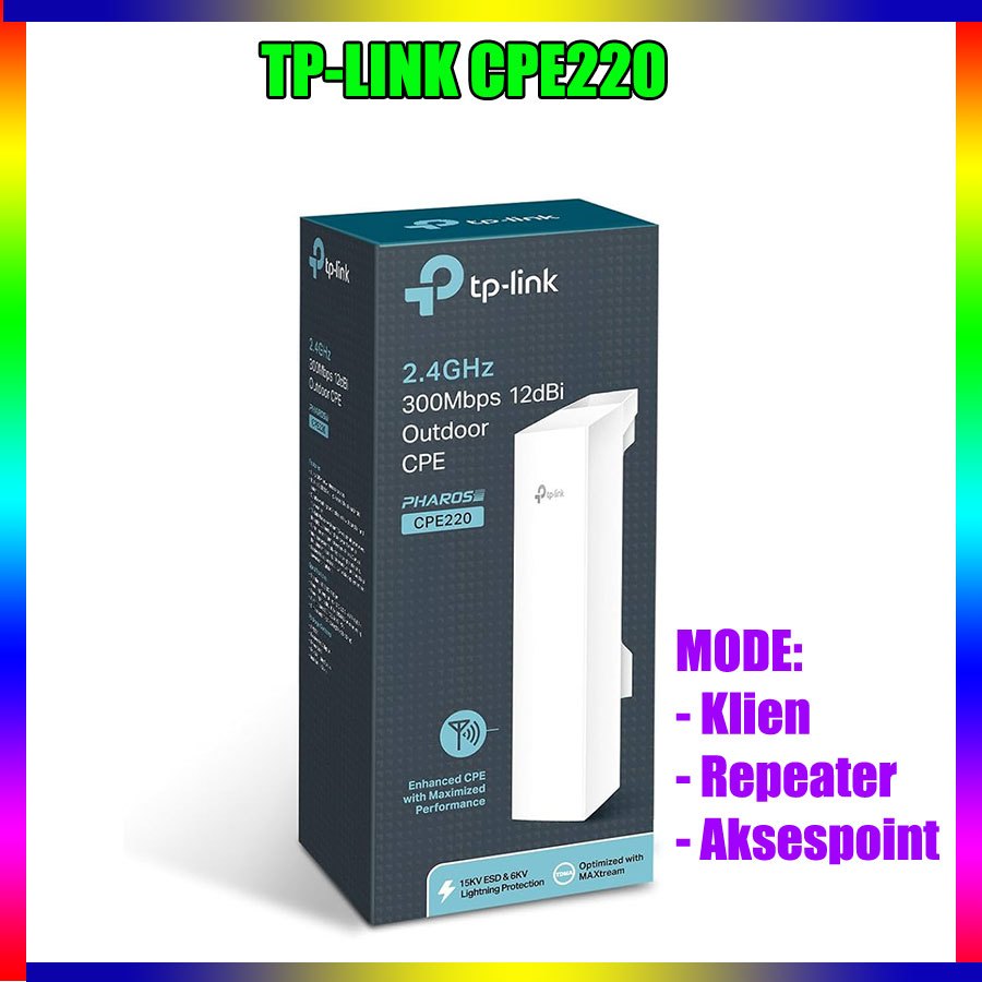 Tp-link CPE220 300Mbps 12dBi Outdoor CPE Router TP LINK PHAROS CPE220 ...