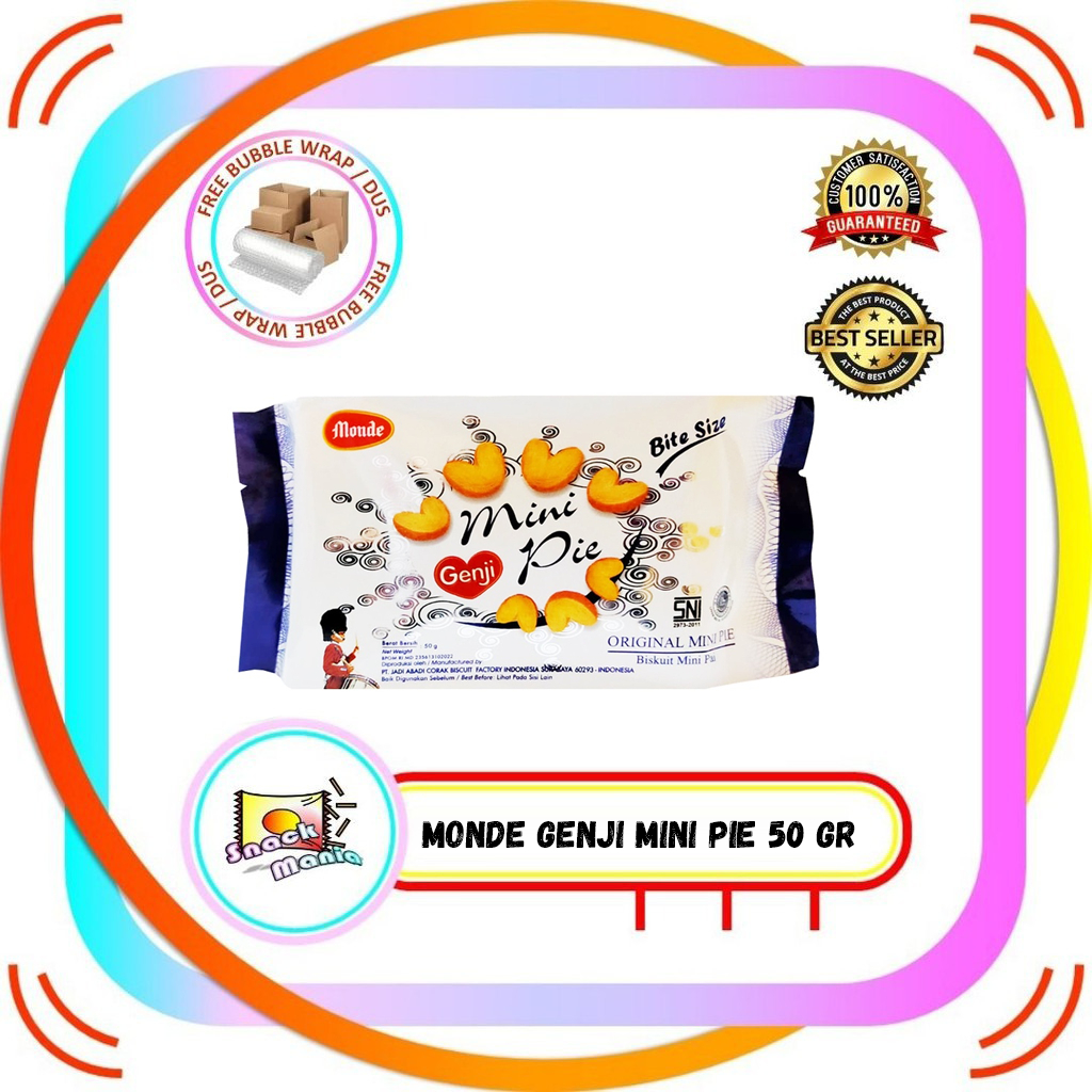 Monde Genji Mini Pie Original Bite Size 50 gr | Shopee Singapore