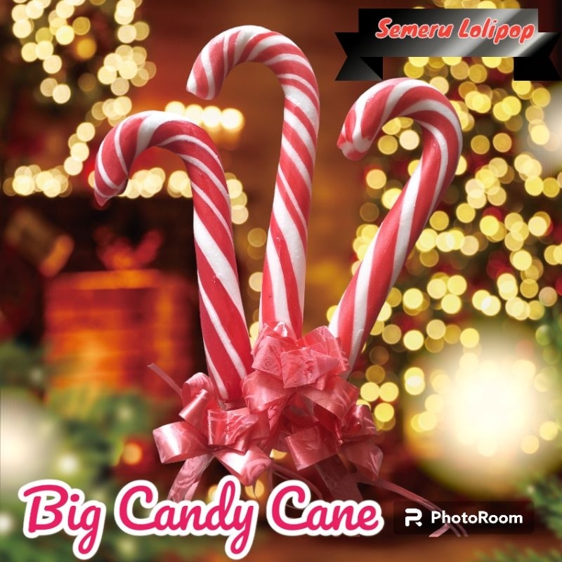 MERAH PUTIH Big Candy Cane - Red and White - Christmas Stick - Semeru ...