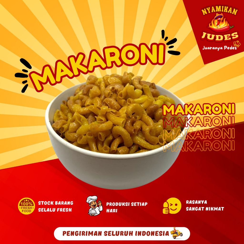 Spicy Macaroni / Makroni Ngabret Spicy Salty Level / Wet Dry Bantet ...