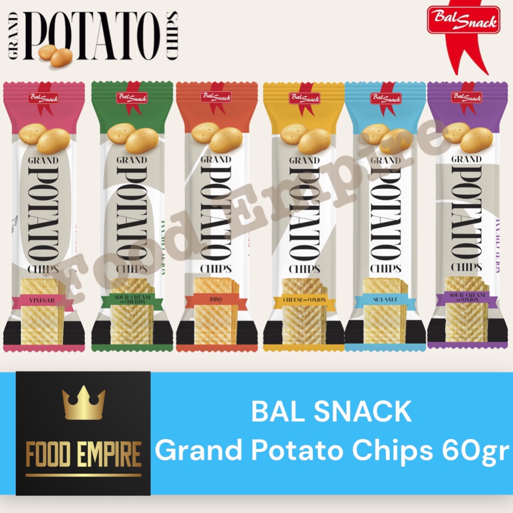 Grand Potato Chips 60 gr | Balsnack | Various Flavored Imported Potato Chips | Shopee Singapore