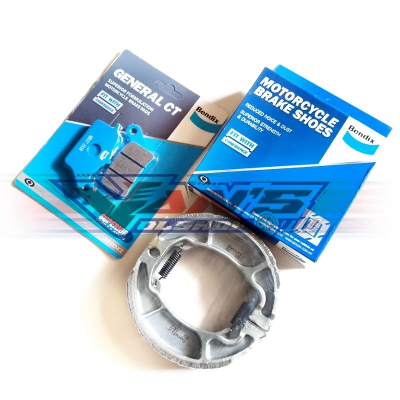 Bendix FRONT-REAR Brake Pads Vario 110, Vario 125 (STD NISSIN), Vario ...