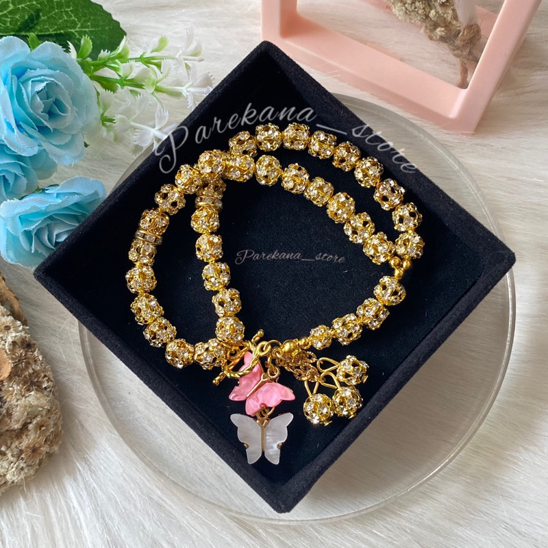 Dhikr Prayer BEADS/Luxury DIAMOND Gemstone BEADS Bracelet/Blink Blink ...