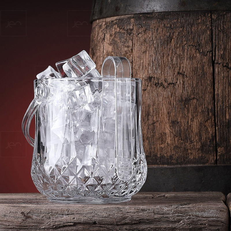 Ice Cube Basket Multipurpose Drink Bucket Glass Ice Bucket 1L | Shopee ...