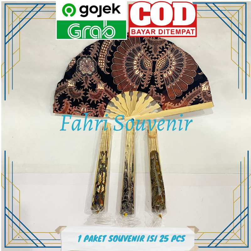 Wedding Souvenirs Circumcision And Birthday Batik Fan Radius 10 Plastic ...