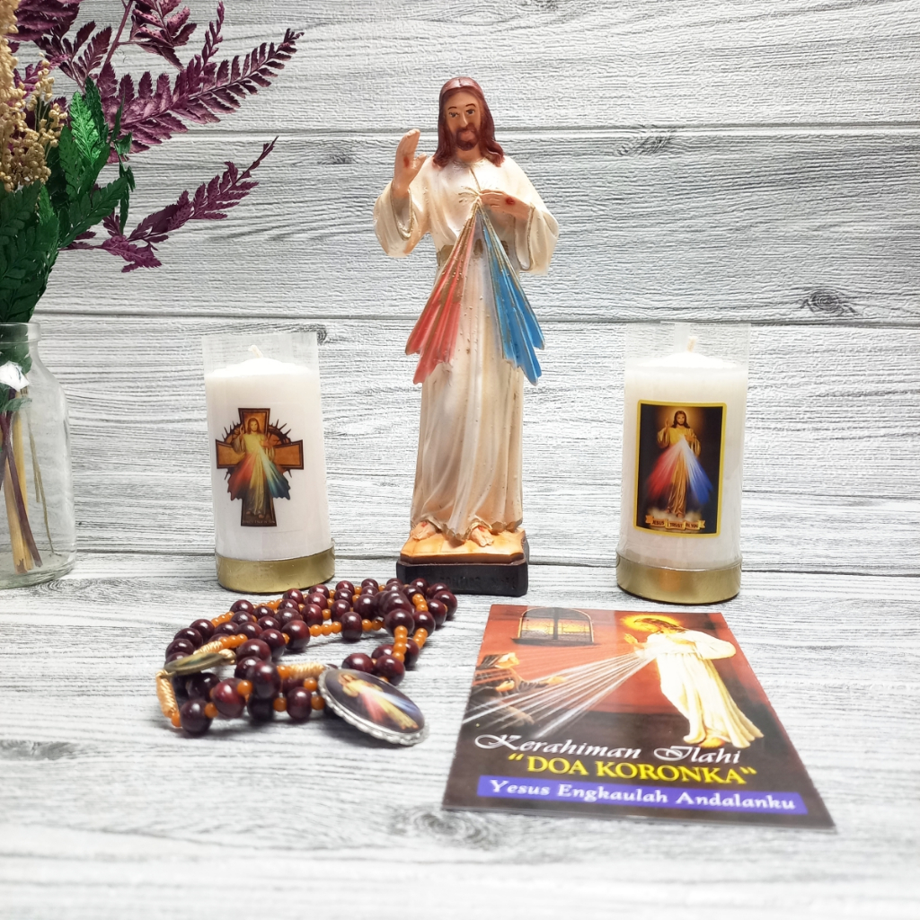 LILIN Prayer Package Of Divine Mercy Devotion/Statue Of Jesus Mercy ...