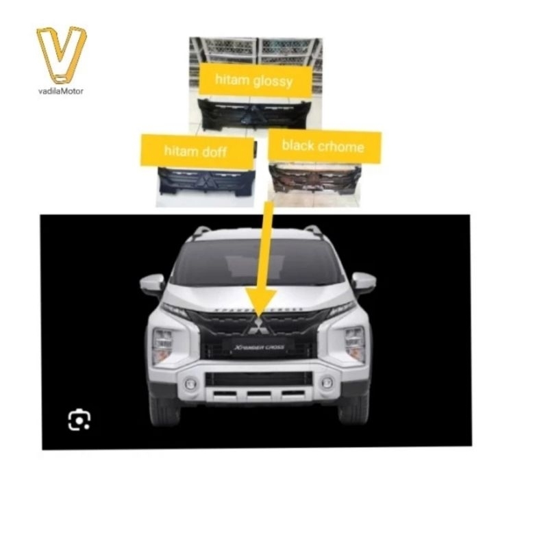 Mitsubishi xpander cross 2022 front bumper grill 3 variants original ...