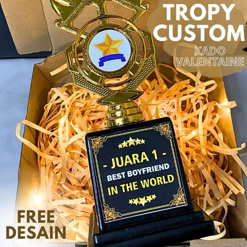 Valentines Day CUSTOM TROPY AWARD Trophy - BEST BOYFRIEND EVER AWARD ...