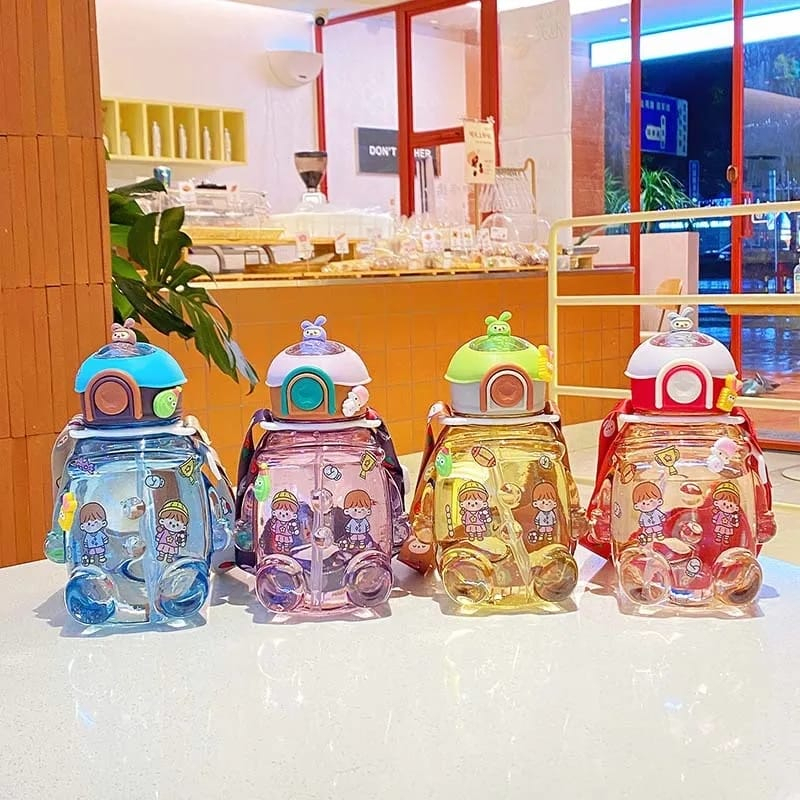 1 Liter Children's Drinking Bottle Cute Character Drink Bottle Shooky ...