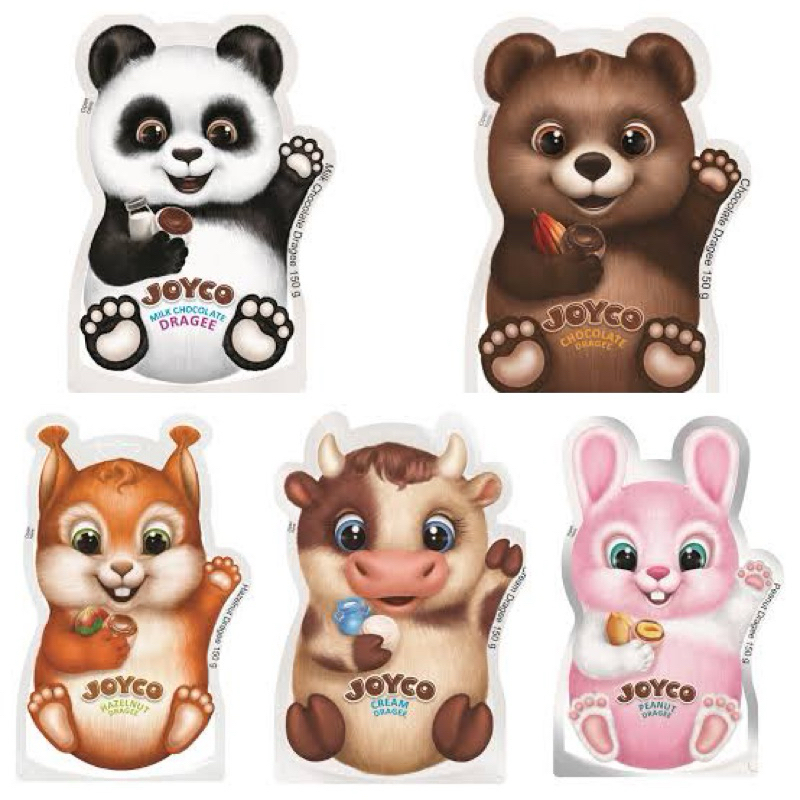 Joyco Milk Chocolate Dragee Cream Dragee 150g Hazelnut Drage Peanut Drage Chocolate Panda ...