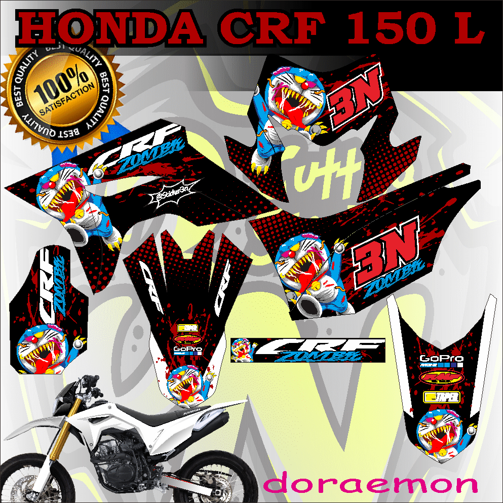 Honda crf 150 L full body Decal, honda crf 150 L Decal, honda crf 150l ...