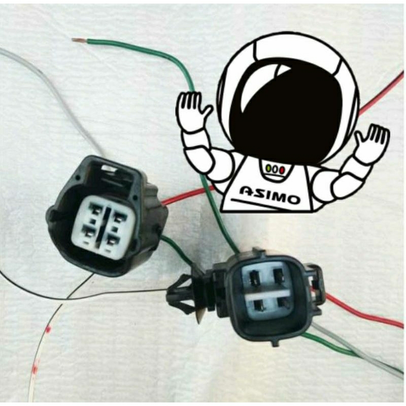 Socket tail headlight pin 4 original toyota avanza rush veloz limo agya ...