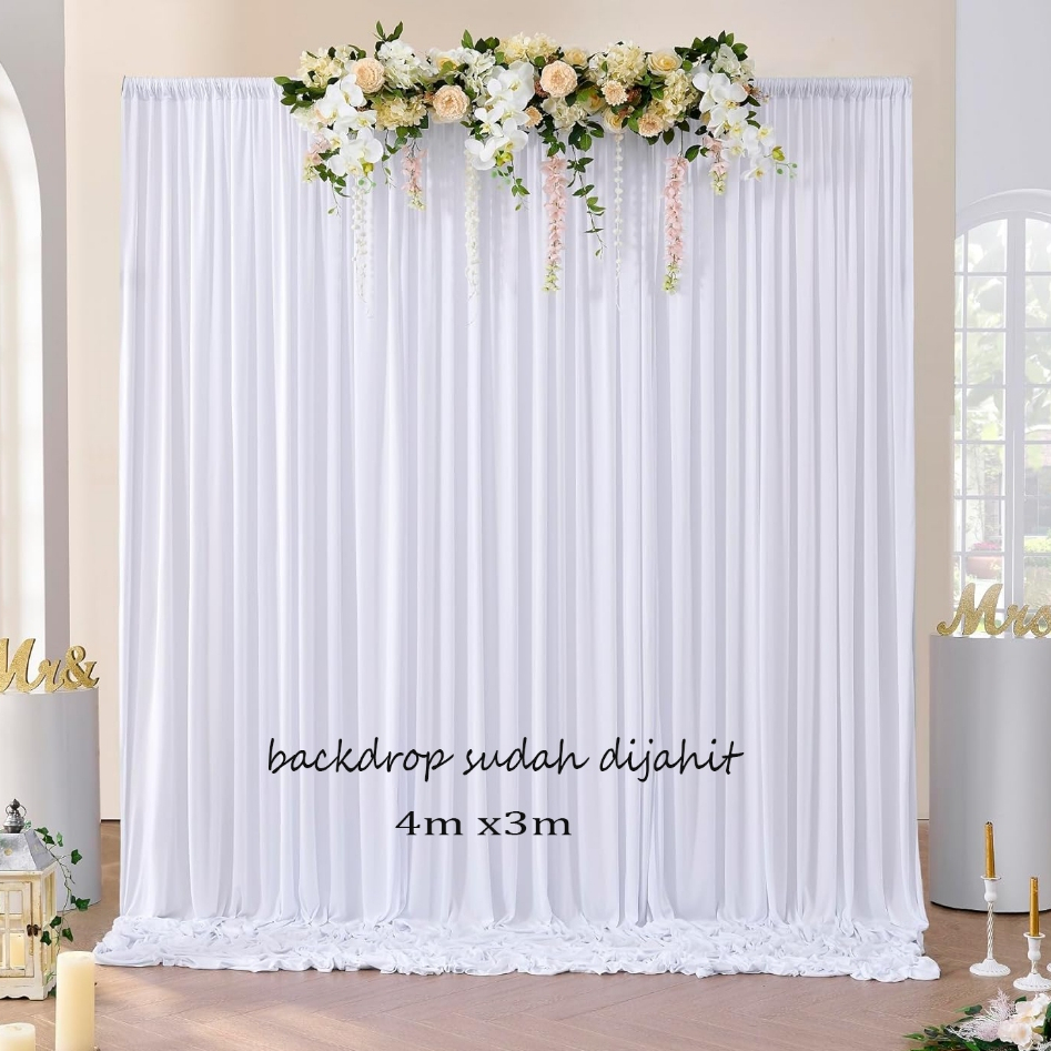 Plain Backdrop Background for Hyget Party Decoration Size 4 meters and ...