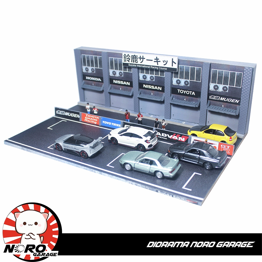 Diorama Suzuka Circuit pit stop. 1:64 scale | Shopee Singapore