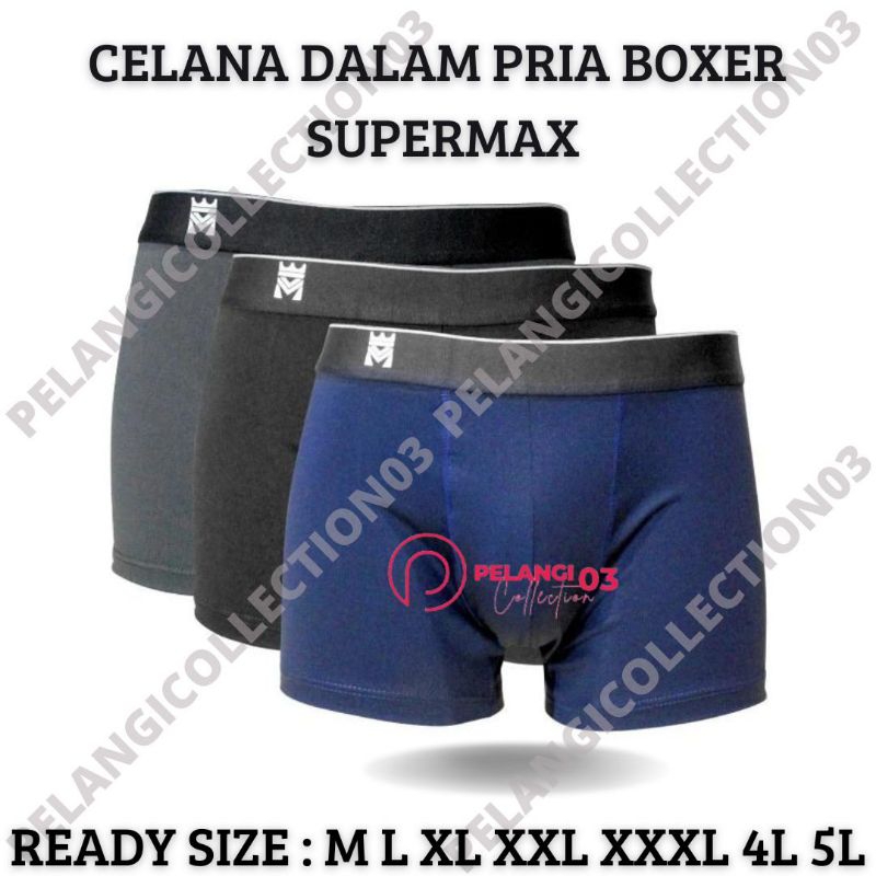 Supermax BOXER MEN'S UNDERWEAR (AVAILABLE BIG SIZE) | Shopee Singapore
