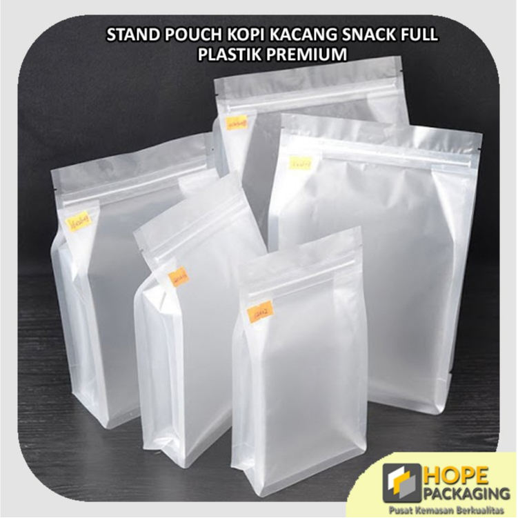 PUTIH [5Pcs] Plastic Bag Packaging Pouch Zip Lock Standing Food Doff ...