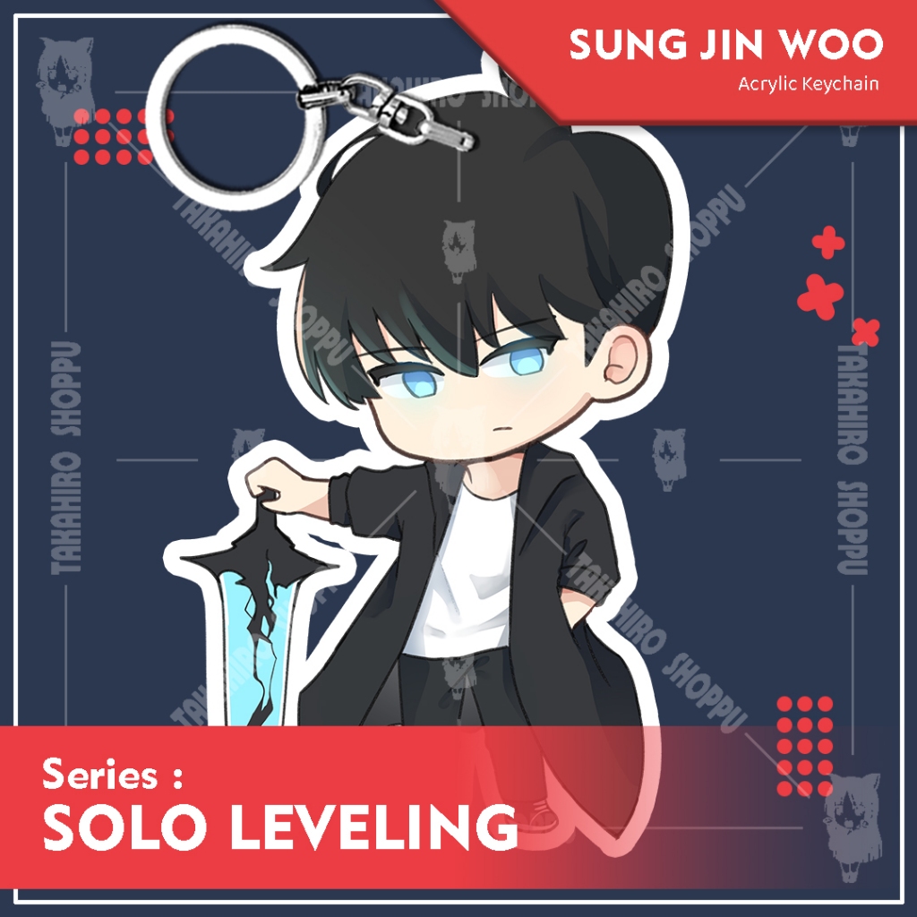 GANTUNGAN Acrylic Keychain / Keychain / Keychain Solo Leveling SUNG JIN ...