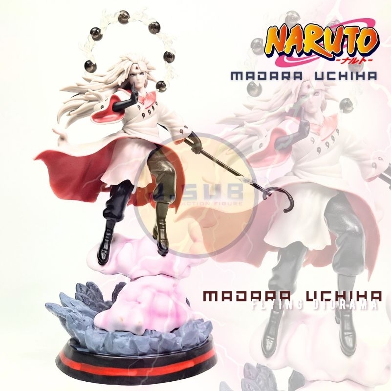 Action Figure Madara Uchiha Statue Naruto Flying Diorama Six Path ...