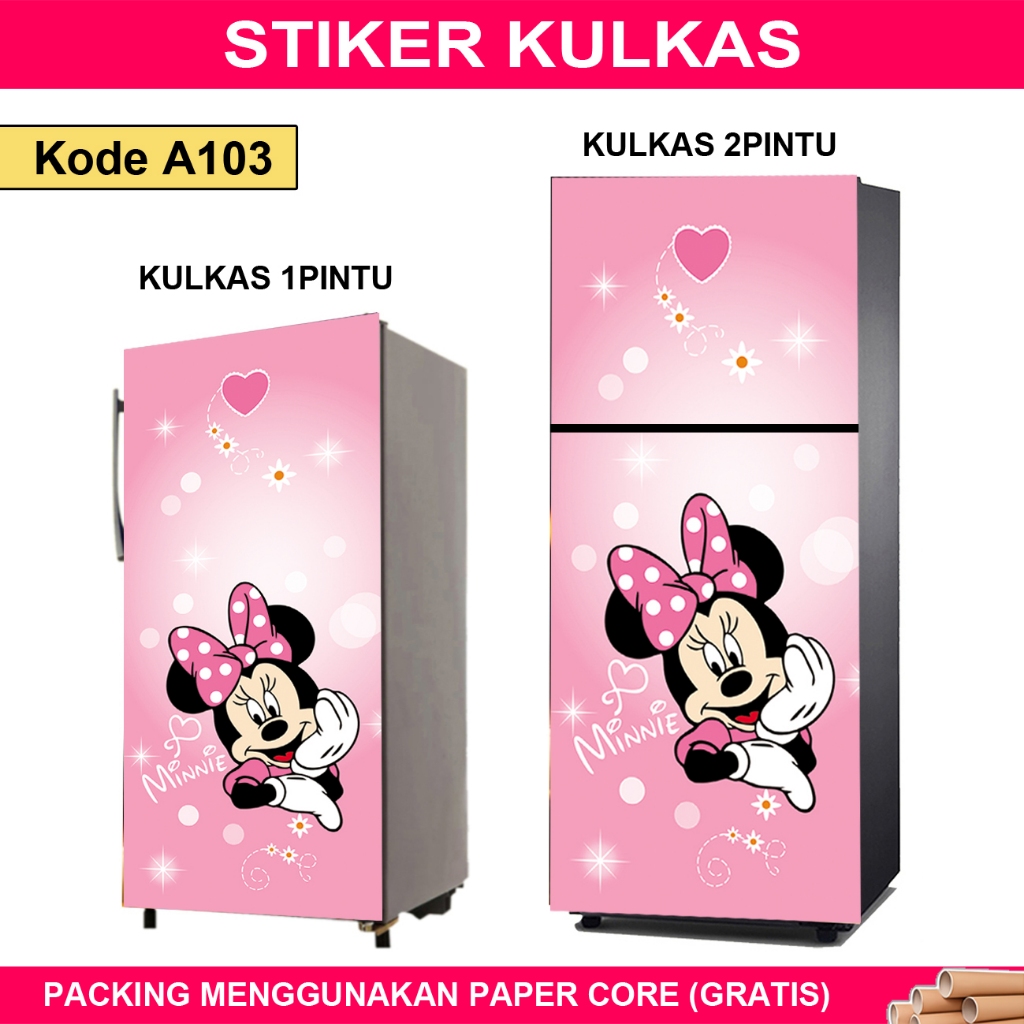 Beautiful MINNIE MOUSE MOTIF REFRIGERATOR STICKERS | Shopee Singapore